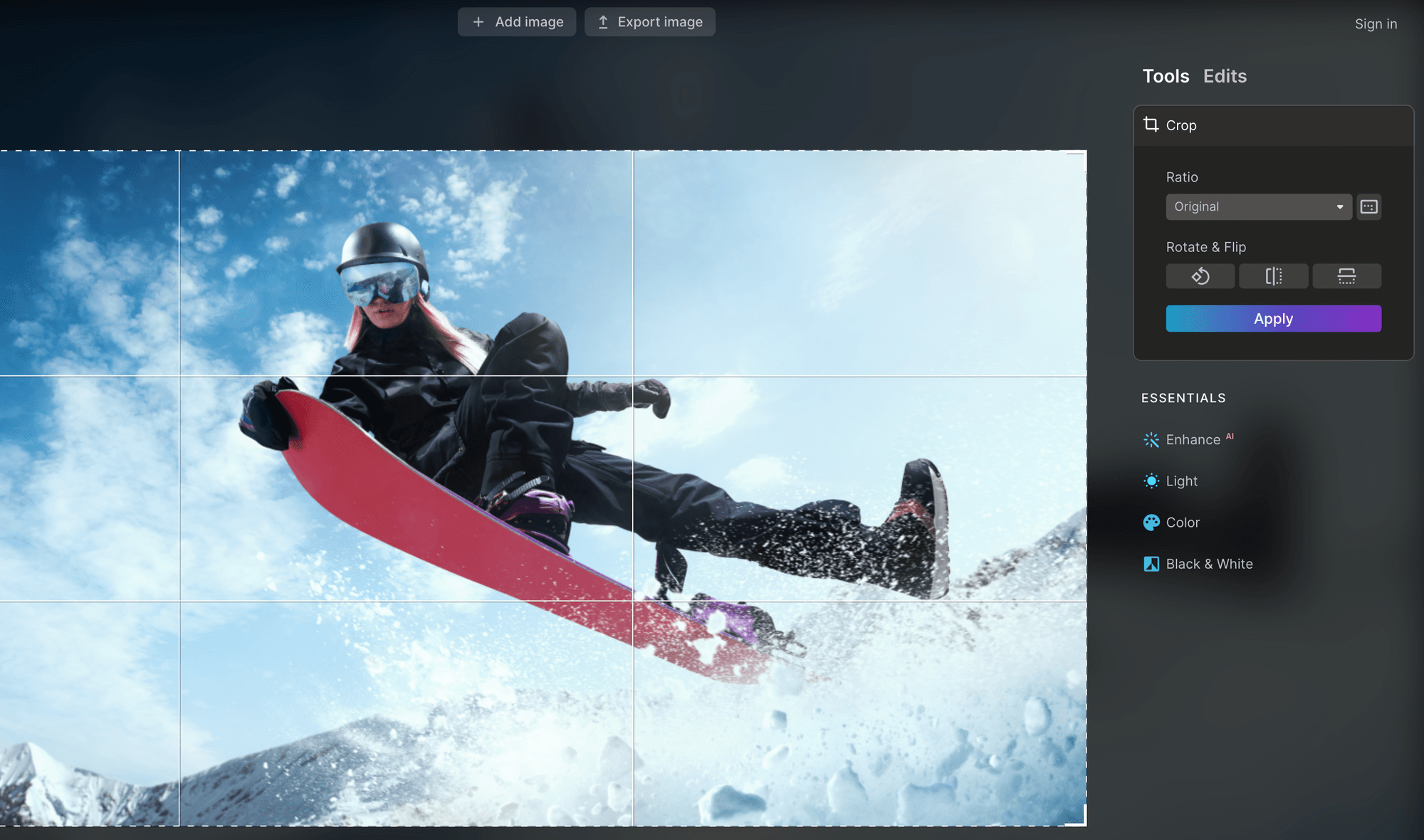 Recorte De Imágenes En Línea: Herramienta Online Para Recortar Fotos | Skylum